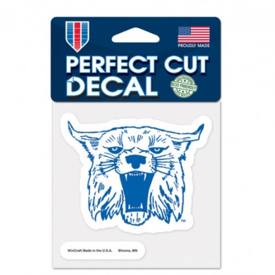 University Of Kentucky Wildcats Retro Wildcat - 4x4 Die Cut Decal at ...