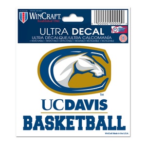 University Of California-Davis Basketball - 3x4 Ultra Decal at Sticker ...