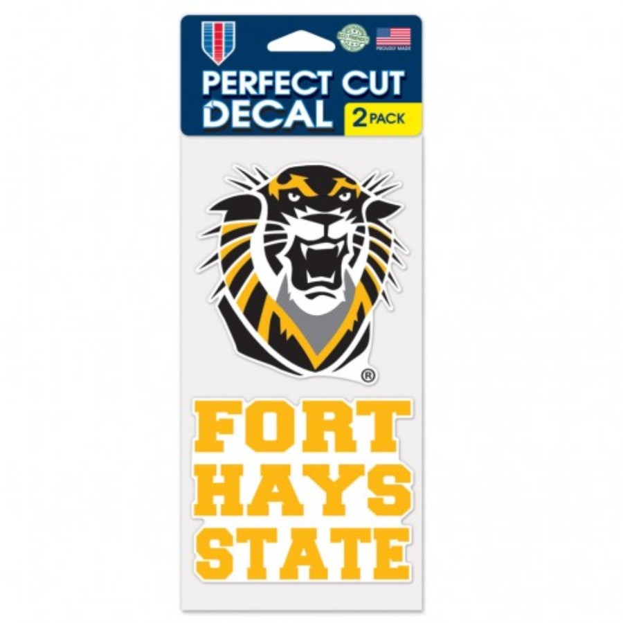 Fort Hays State University Tigers - Set of Two 4x4 Die Cut Decals at ...