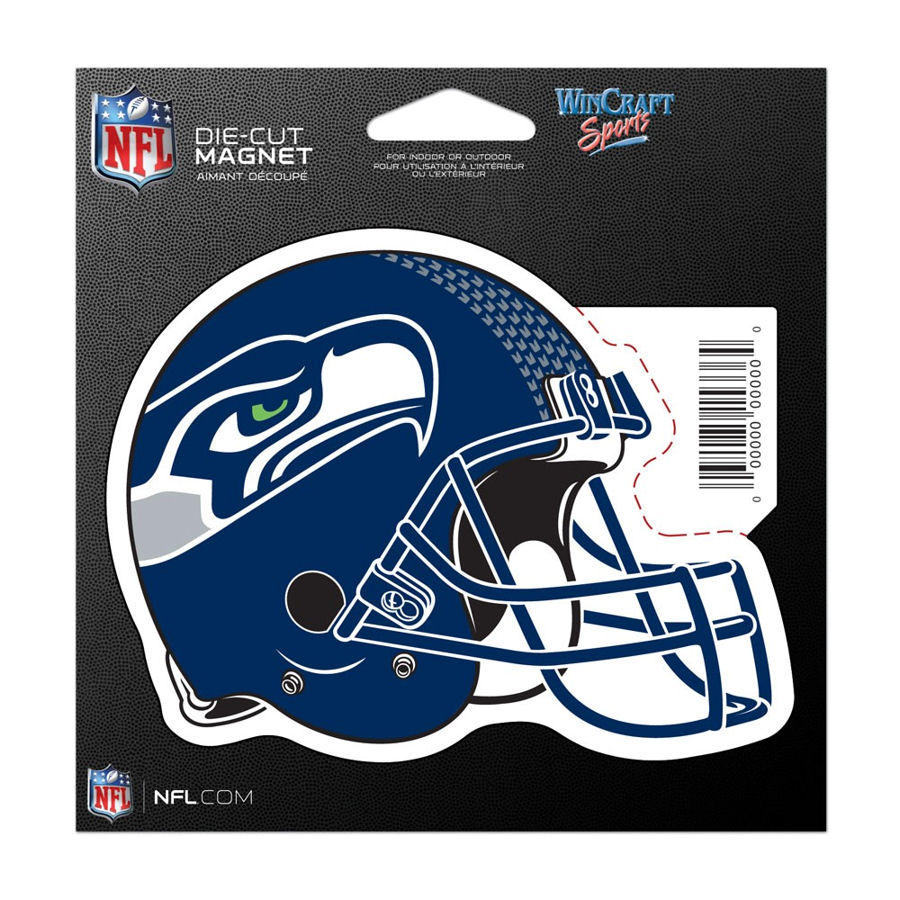 Seattle Seahawks Helmet - 4.5" Die Cut Logo Magnet at Sticker Shoppe
