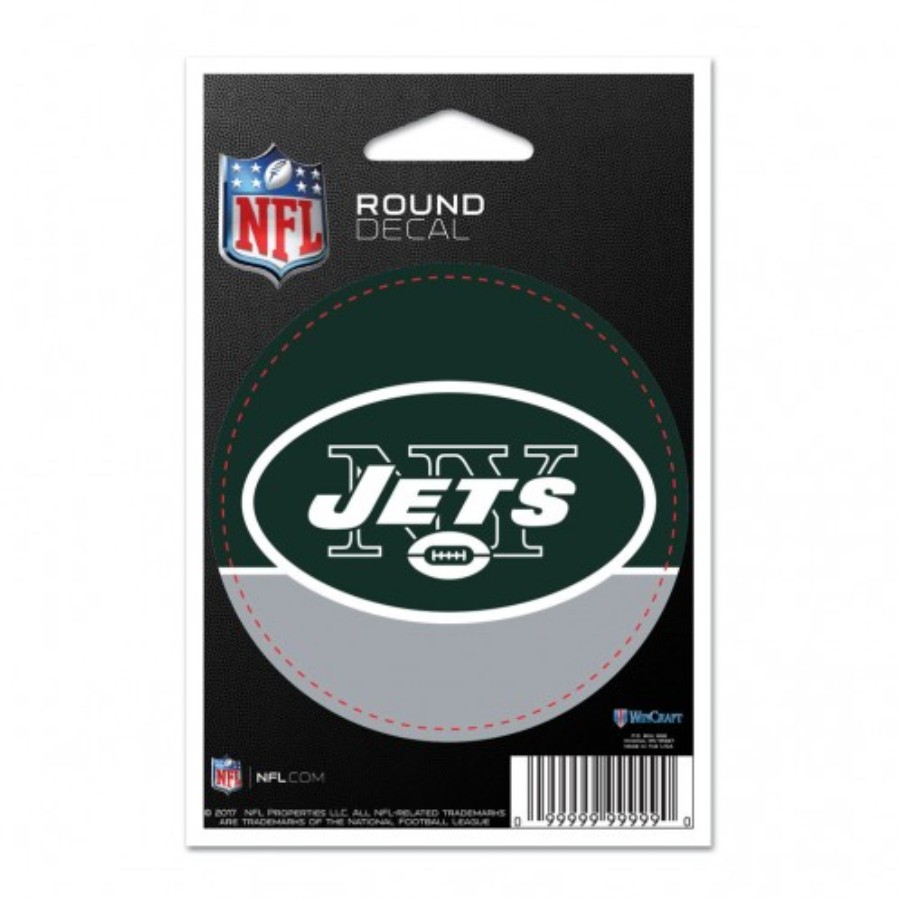 New York Jets - 3x3 Round Vinyl Sticker at Sticker Shoppe