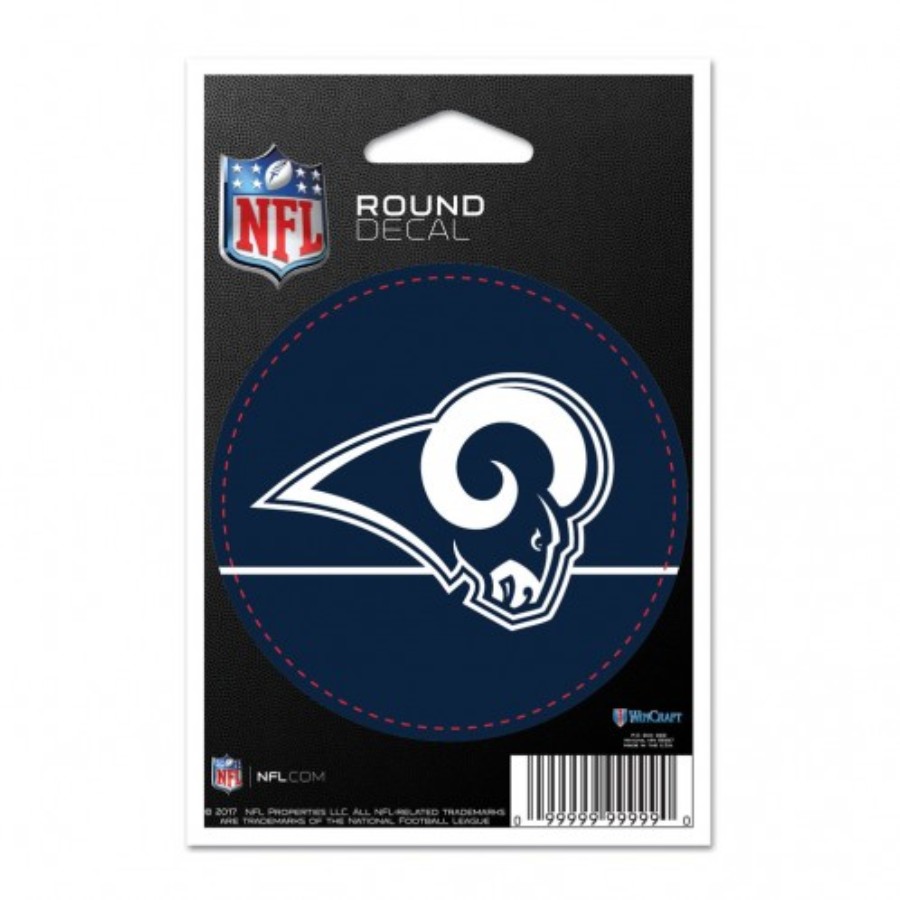 Los Angeles Rams - 3x3 Round Vinyl Sticker at Sticker Shoppe