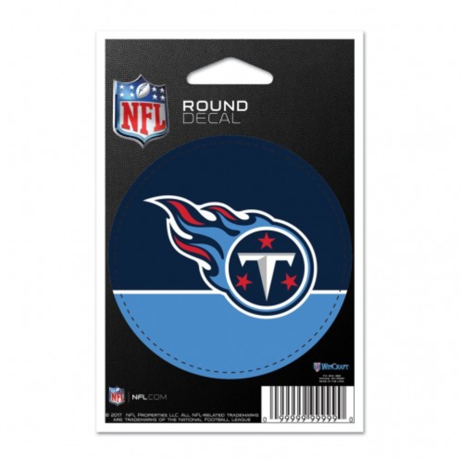 Tennessee Titans - 3x3 Round Vinyl Sticker at Sticker Shoppe