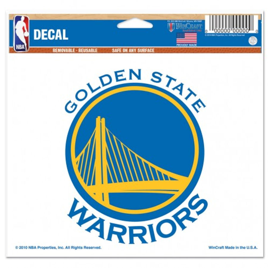 Golden State Warriors 2010-2018 Logo - 5x6 Ultra Decal at Sticker Shoppe