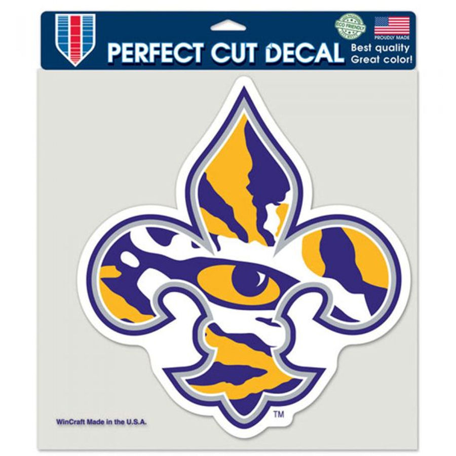 Louisiana State University LSU Tigers Eye - 8x8 Full Color Die Cut ...