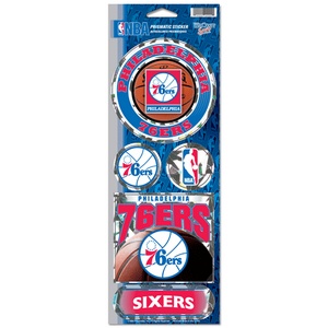 Philadelphia 76ers - Prismatic Decal Set at Sticker Shoppe