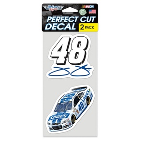 Jimmie Johnson #48 - Set of Two 4x4 Die Cut Decals at Sticker Shoppe