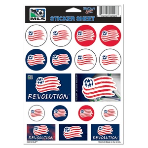 New England Revolution - 5x7 Sticker Sheet at Sticker Shoppe