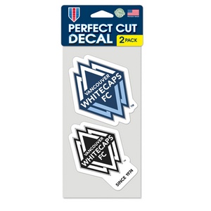 Vancouver Whitecaps FC - Set of Two 4x4 Die Cut Decals at Sticker Shoppe