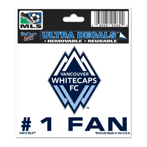 Vancouver Whitecaps FC #1 Fan - 3x4 Ultra Decal at Sticker Shoppe
