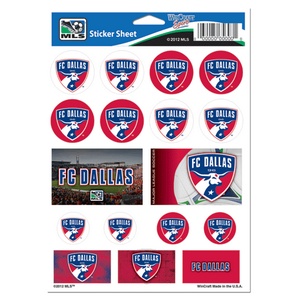 FC Dallas - 5x7 Sticker Sheet at Sticker Shoppe