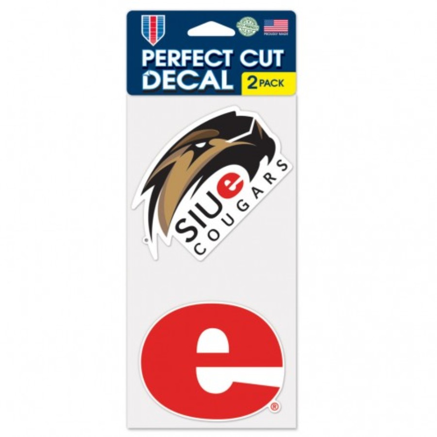 Southern Illinois University Edwardsville Cougars - Set of Two 4x4 Die ...