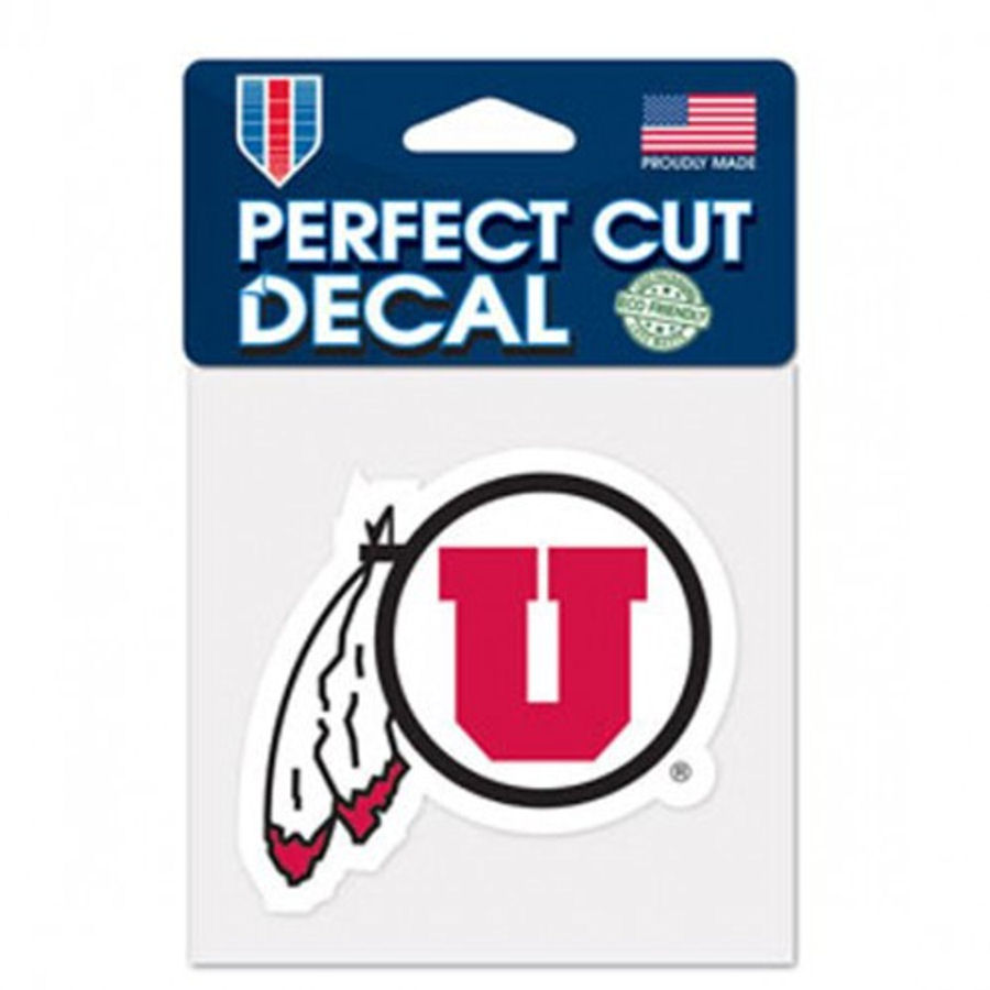 University Of Utah Utes - 4x4 Die Cut Decal at Sticker Shoppe
