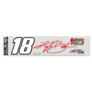 Kyle Busch #18 - 4x16 Die Cut Decal at Sticker Shoppe