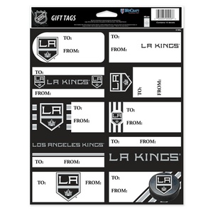 Los Angeles Kings - Sheet of 10 Gift Tag Labels at Sticker Shoppe
