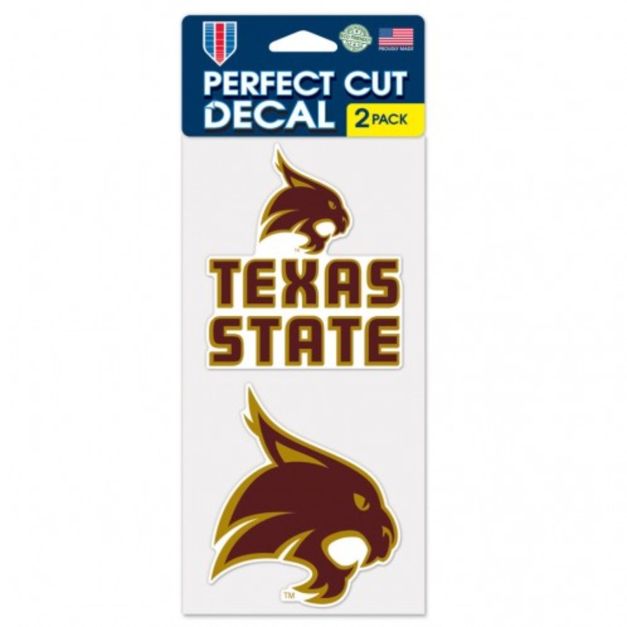Texas State University Bobcats - Set of Two 4x4 Die Cut Decals at ...