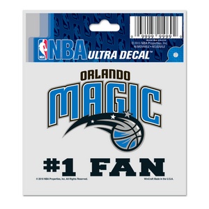 Orlando Magic #1 Fan - 3x4 Ultra Decal at Sticker Shoppe