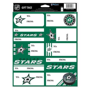 Dallas Stars - Sheet of 10 Gift Tag Labels at Sticker Shoppe