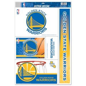 Golden State Warriors - Set of 5 Ultra Decals at Sticker Shoppe