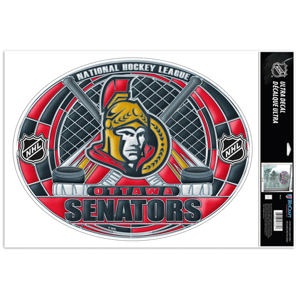 Ottawa Senators - Stained Glass 11x17 Ultra Decal at Sticker Shoppe