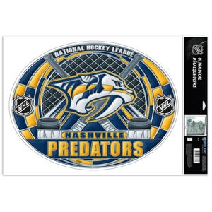 Nashville Predators - Stained Glass 11x17 Ultra Decal at Sticker Shoppe