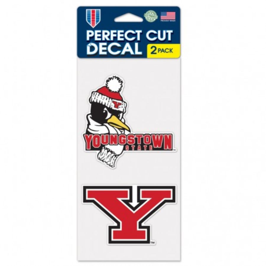 Youngstown State University Penguins - Set of Two 4x4 Die Cut Decals at ...