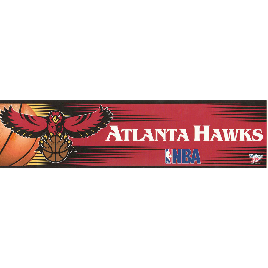 Atlanta Hawks - 3x12 Bumper Sticker Strip at Sticker Shoppe