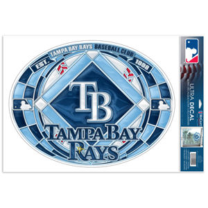 Tampa Bay Rays - Stained Glass 11x17 Ultra Decal at Sticker Shoppe