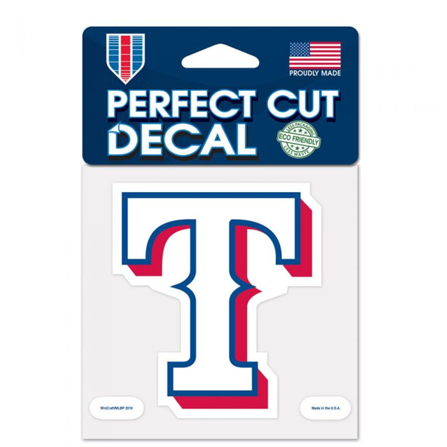 Texas Rangers - 4x4 Die Cut Decal at Sticker Shoppe