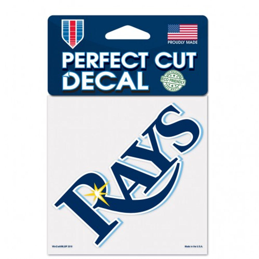 Tampa Bay Rays Script Logo - 4x4 Die Cut Decal at Sticker Shoppe