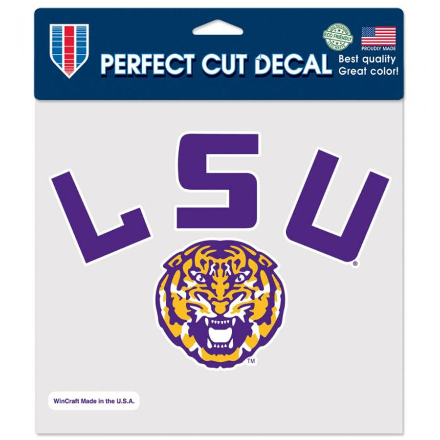 Louisiana State University LSU Tigers Retro - 8x8 Full Color Die Cut ...