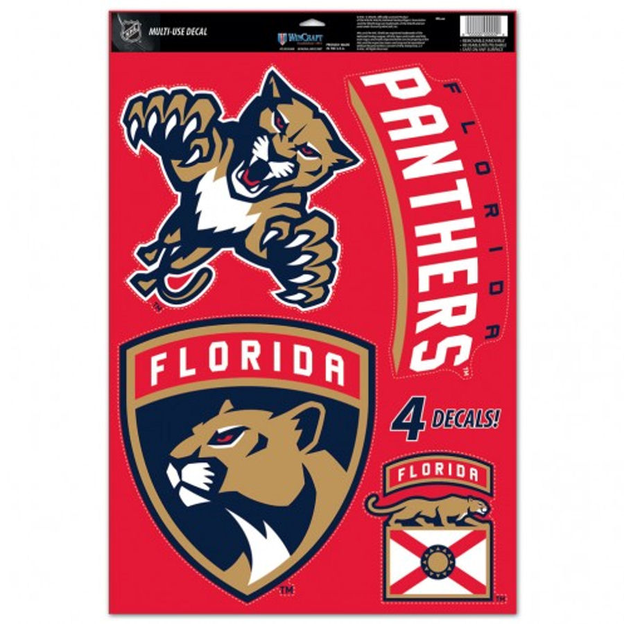 Florida Panthers - Set of 4 Ultra Decals at Sticker Shoppe