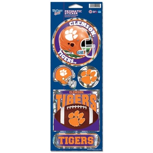 Clemson University Tigers Football - Prismatic Decal Set at Sticker Shoppe