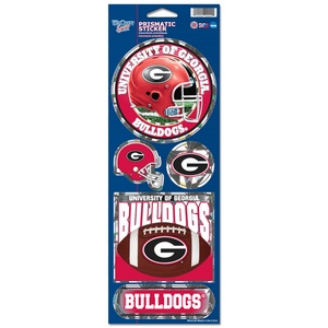 University Of Georgia Bulldogs Football - Prismatic Decal Set at ...