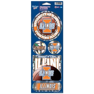 University Of Illinois Fighting Illini - Prismatic Decal Set at Sticker ...