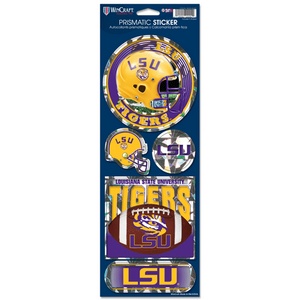 Louisiana State University LSU Tigers Football - Prismatic Decal Set at ...
