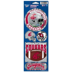 Washington State University Cougars - Prismatic Decal Set at Sticker Shoppe