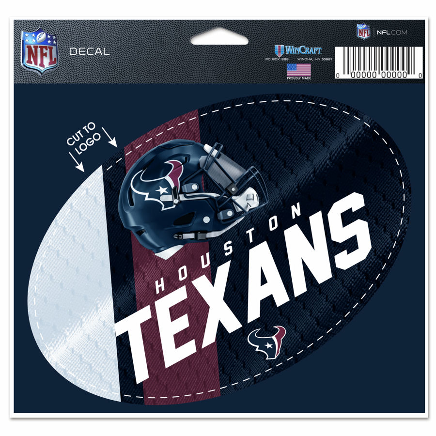 Houston Texans - 3.5x5 Vinyl Oval Sticker at Sticker Shoppe