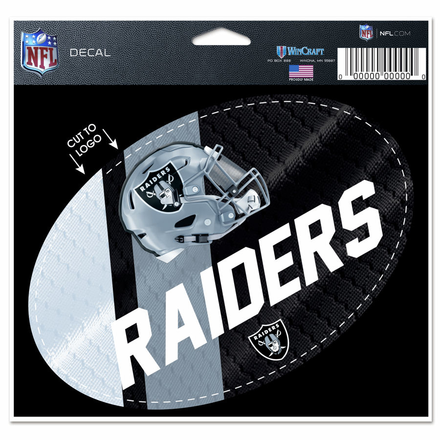 Las Vegas Raiders - 3.5x5 Vinyl Oval Sticker at Sticker Shoppe