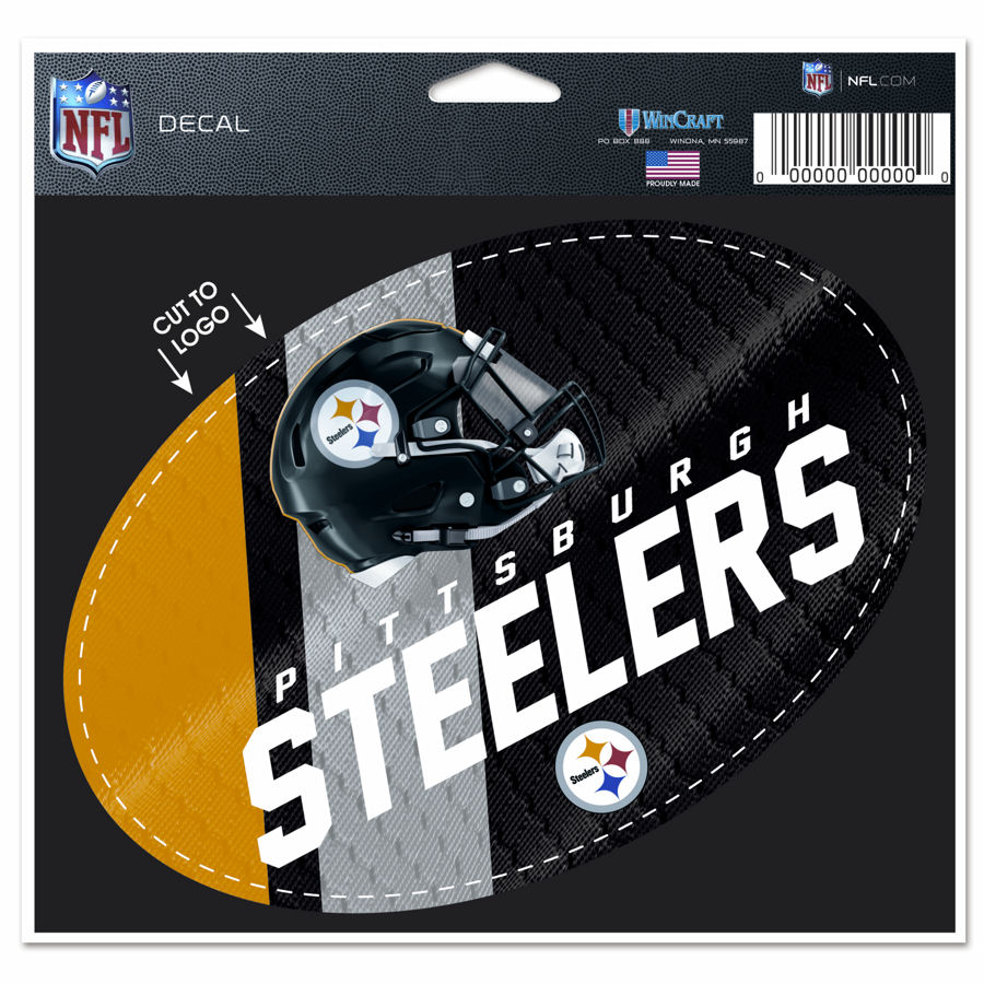 Pittsburgh Steelers - 3.5x5 Vinyl Oval Sticker at Sticker Shoppe