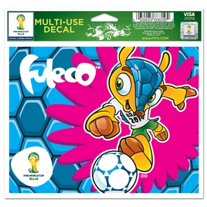 Fifa World Cup 2014 Mascot - 5x6 Ultra Decal at Sticker Shoppe