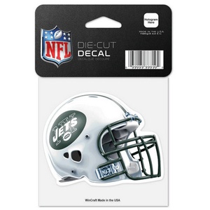 New York Jets Helmet - 4x4 Die Cut Decal at Sticker Shoppe