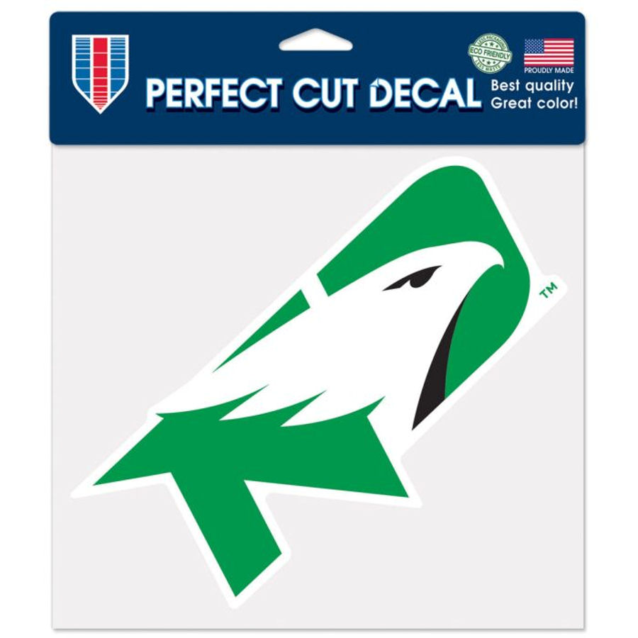 University Of North Dakota Fighting Hawks - 8x8 Full Color Die Cut ...