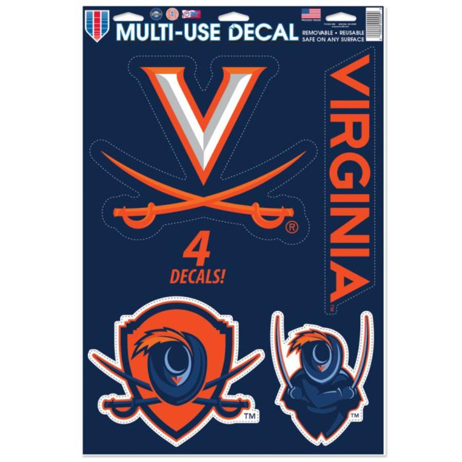 University Of Virginia Cavaliers - Set Of 4 Ultra Decals at Sticker Shoppe