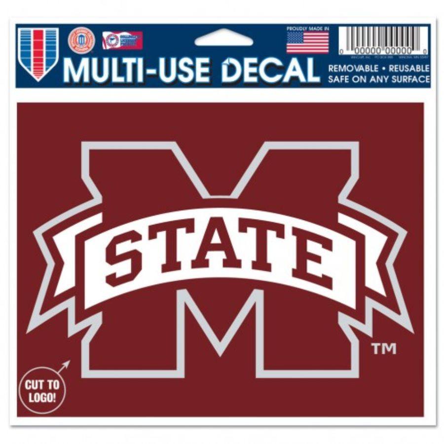 Mississippi State University Bulldogs - 4.5x5.75 Die Cut Multi Use ...