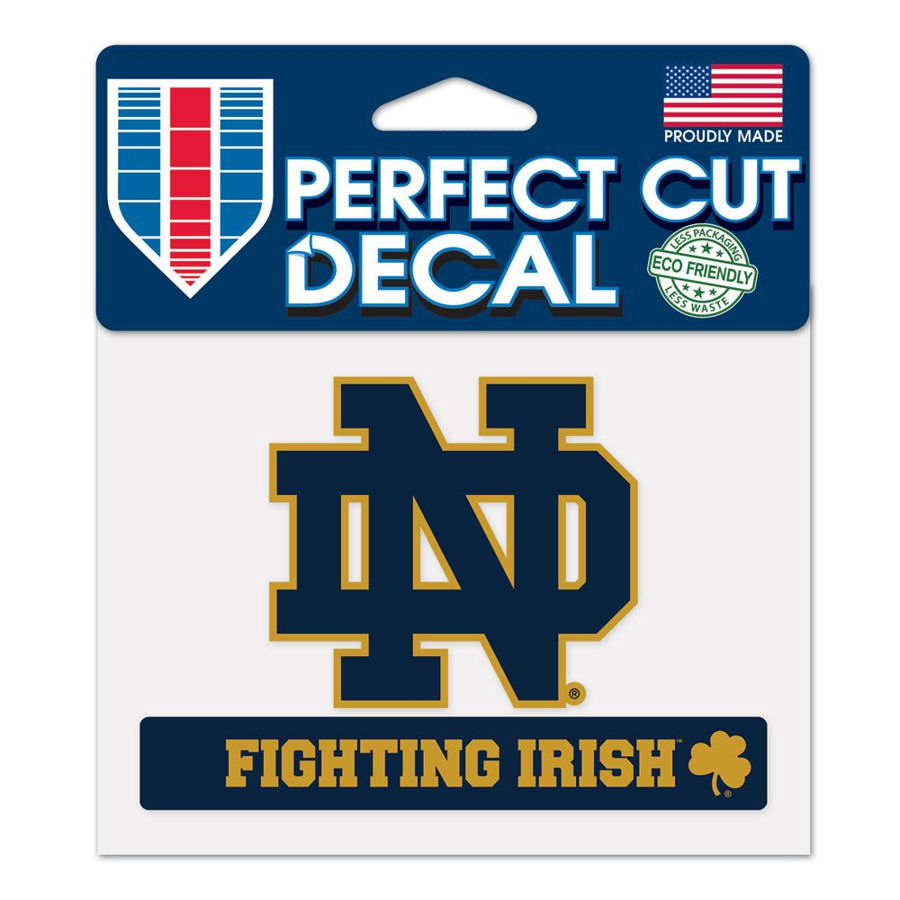 University Of Notre Dame Fighting Irish - 4x5 Die Cut Decal at Sticker ...