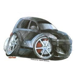 Black PT Cruiser - Sticker at Sticker Shoppe