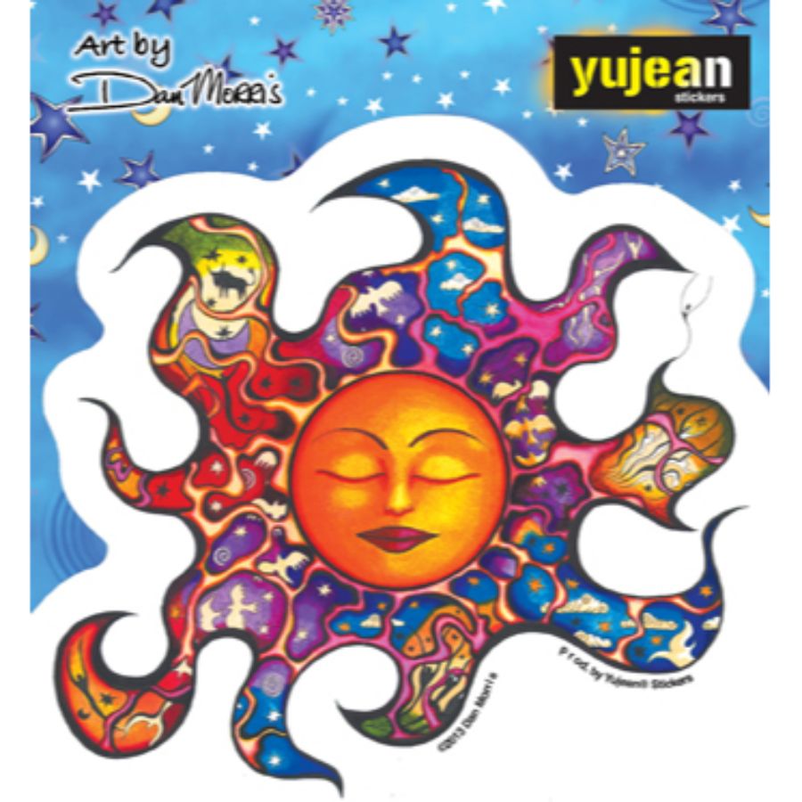 Sleeping Sun Dan Morris - Vinyl Sticker at Sticker Shoppe