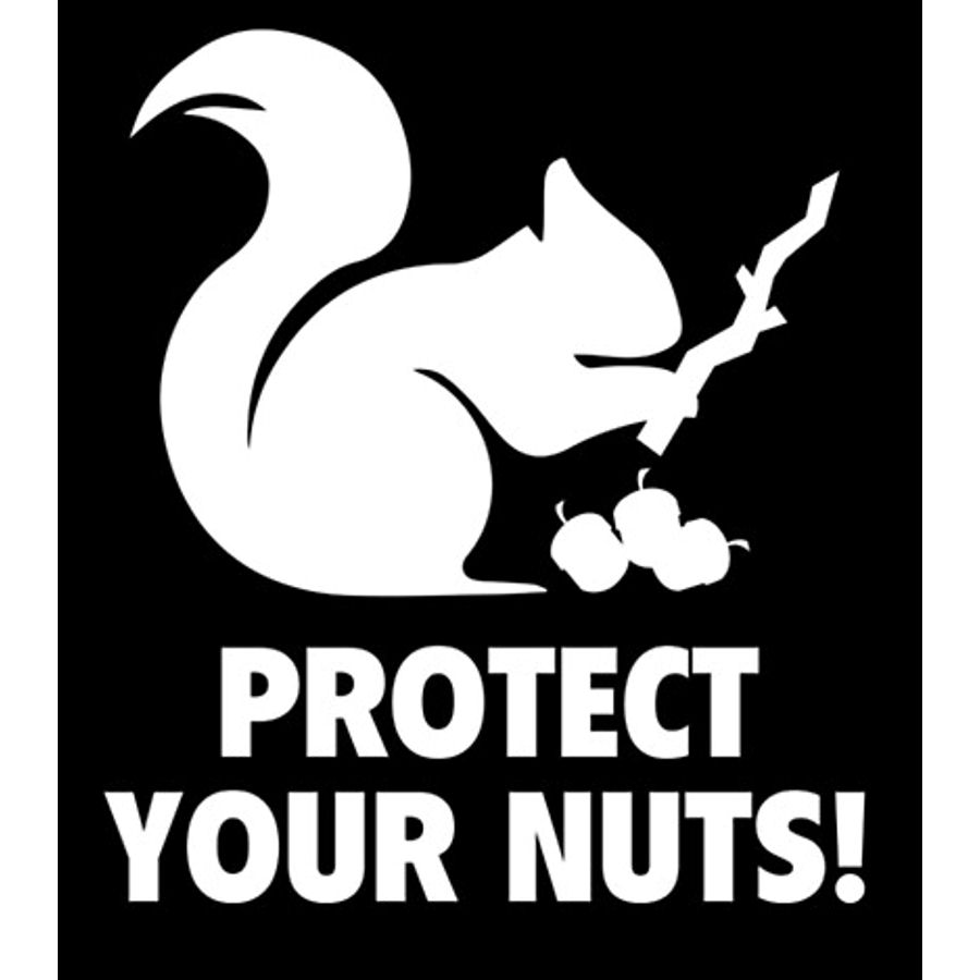 Protect Your Nuts - Vinyl Sticker at Sticker Shoppe