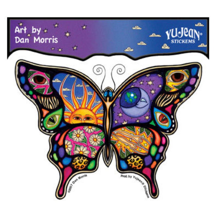 Night & Day Butterfly Dan Morris - Vinyl Sticker at Sticker Shoppe